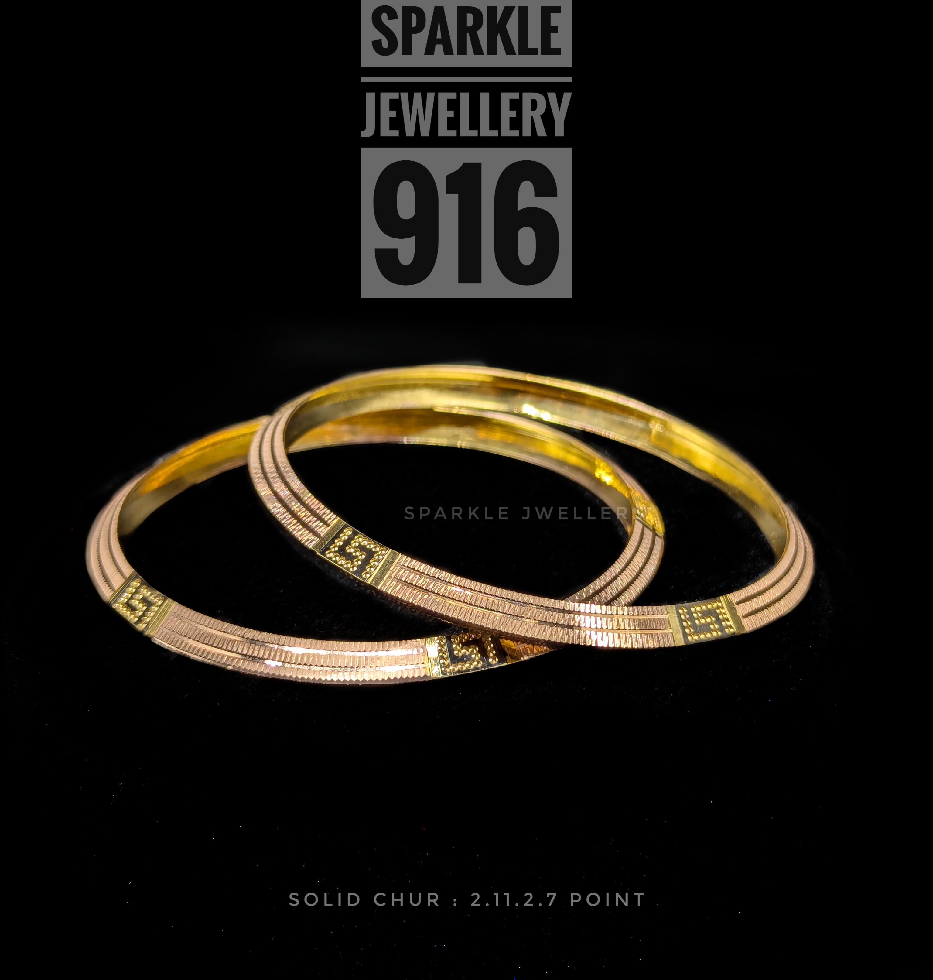 Dubai Solid Gold Chur | Sparkle Jewellers