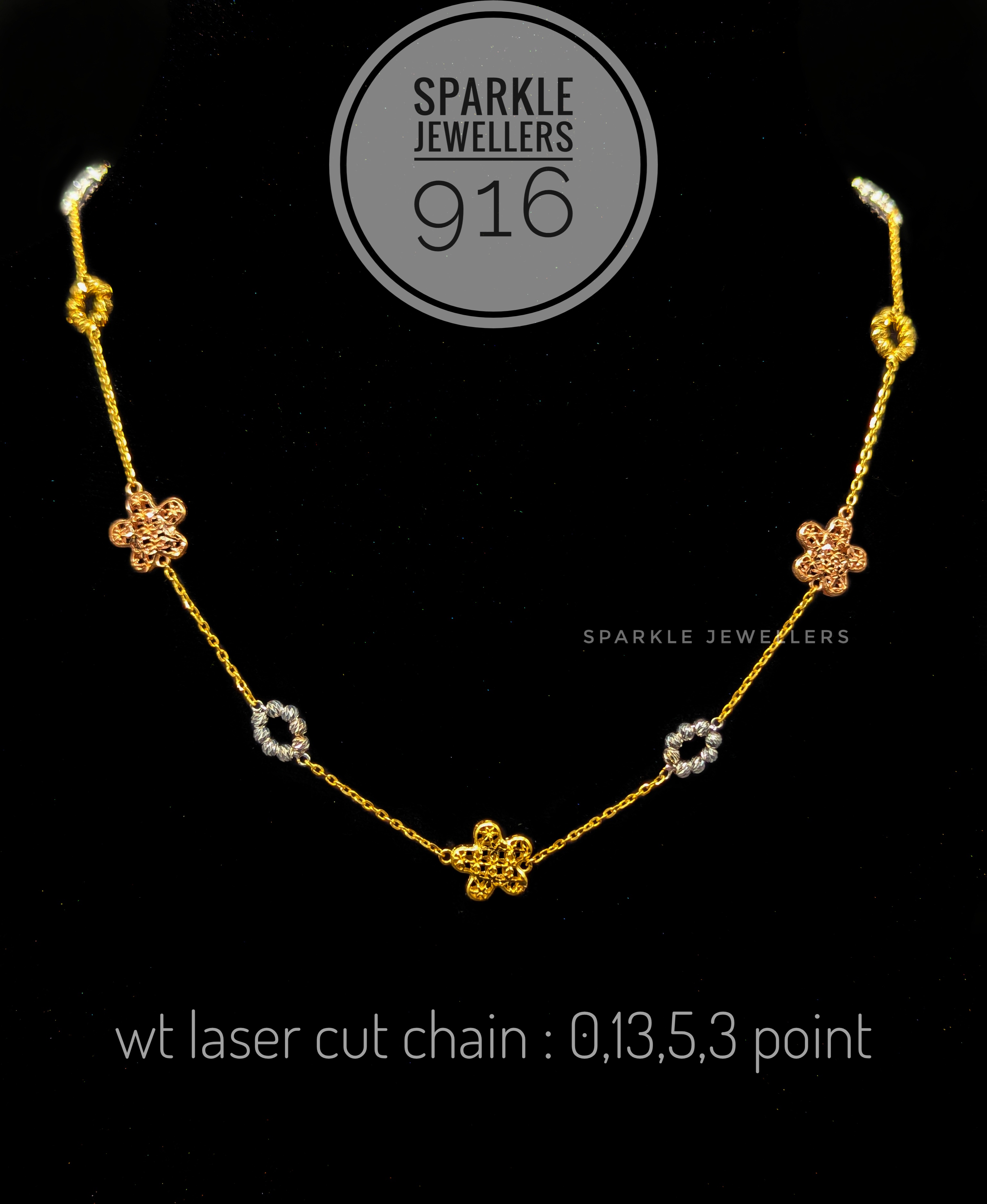 Laser Cut Chain | Sparkle Jewellers