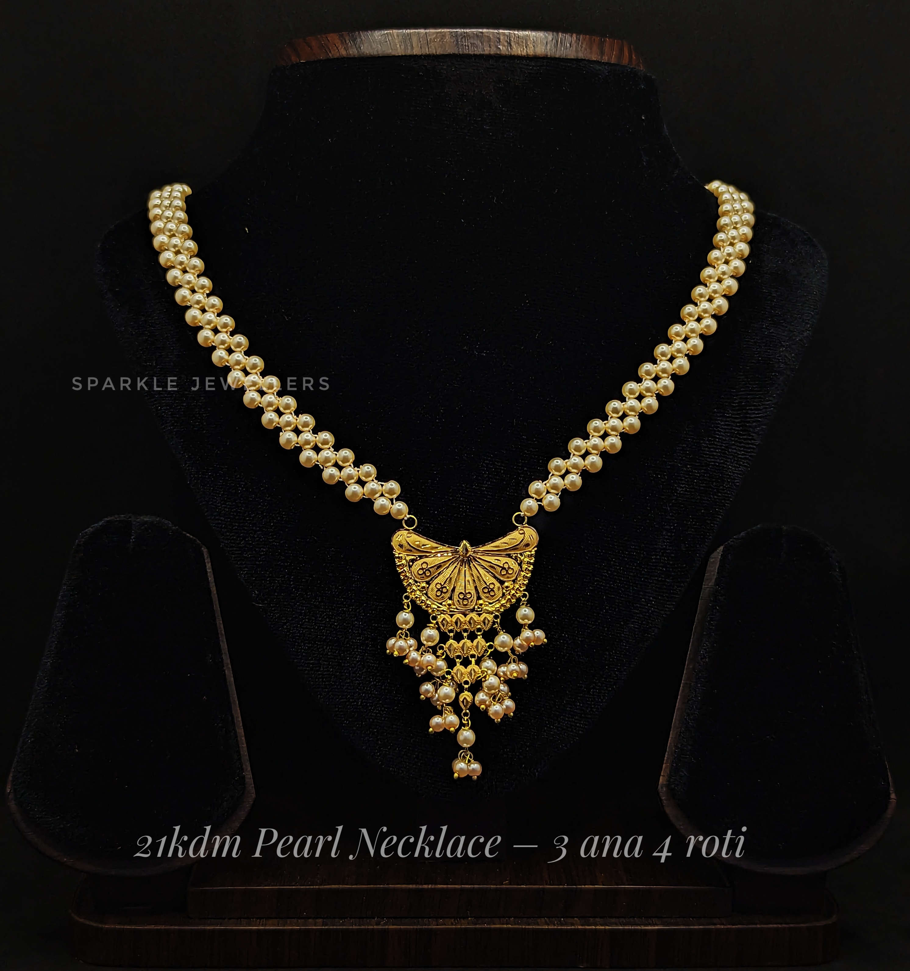 Sparkle Pearl Gold Choker | Sparkle Jewellers