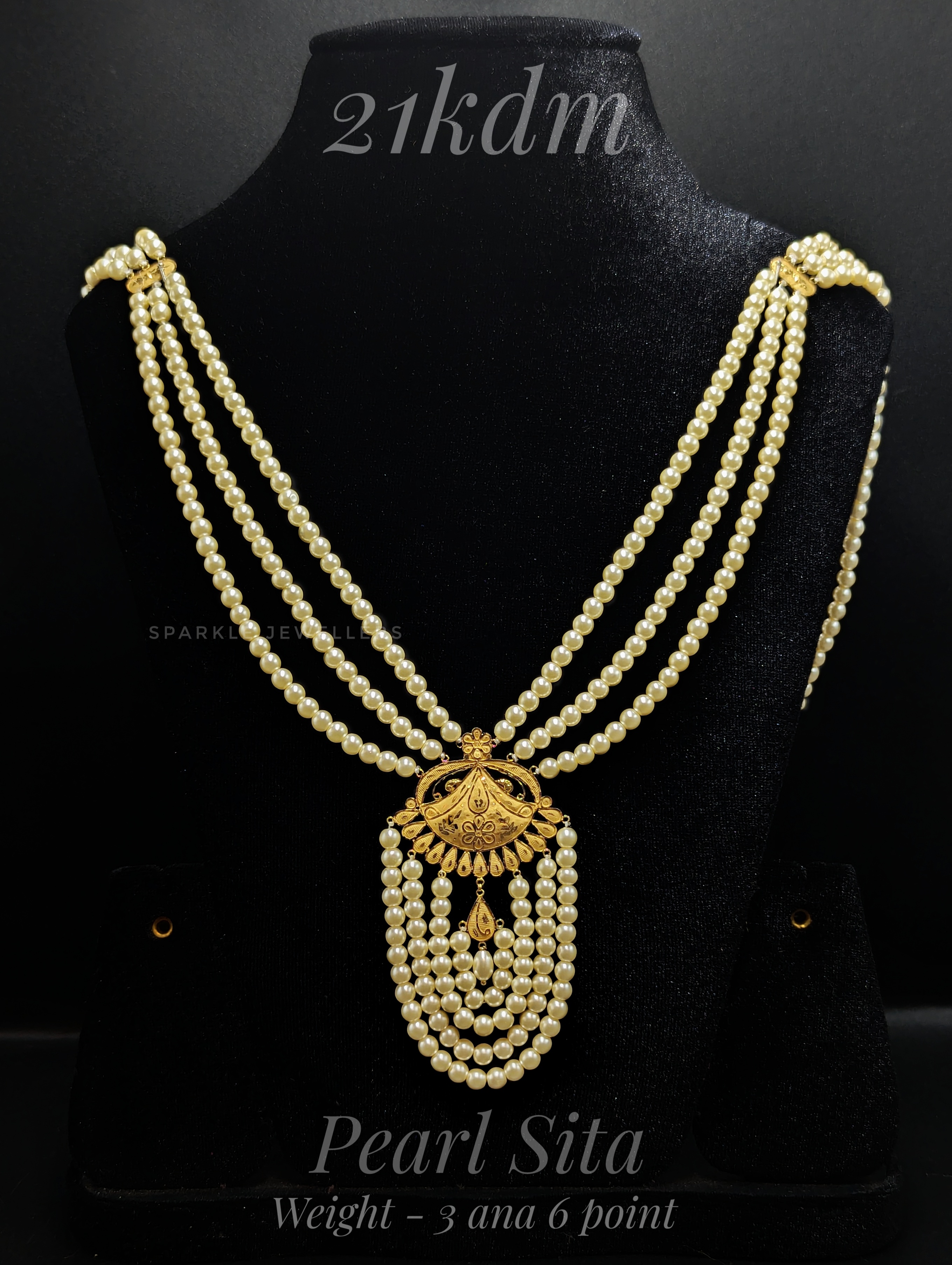Grand Bridal Pearl Necklace | Sparkle Jewellers