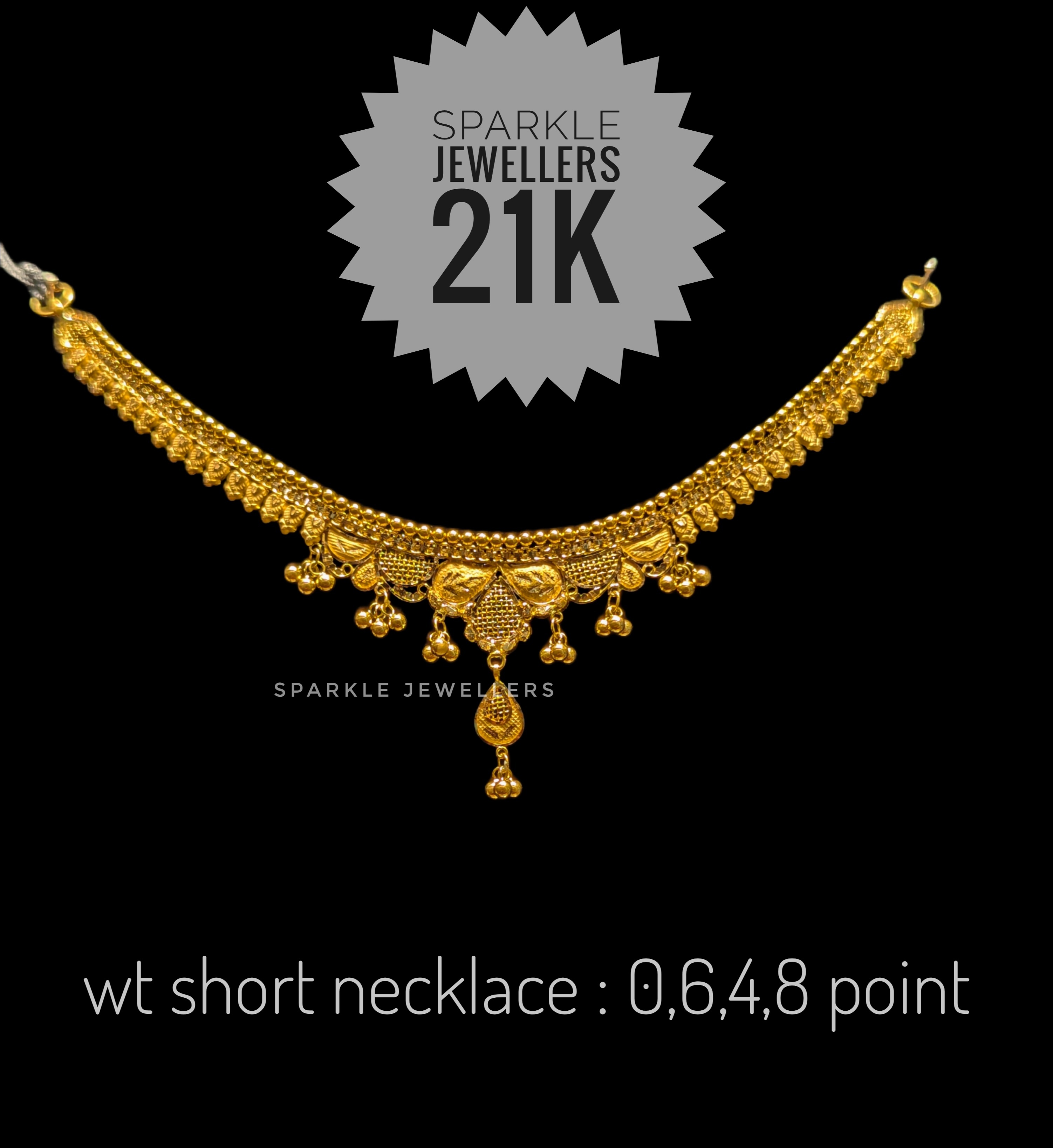 Short Gold Necklace | Sparkle Jewellers