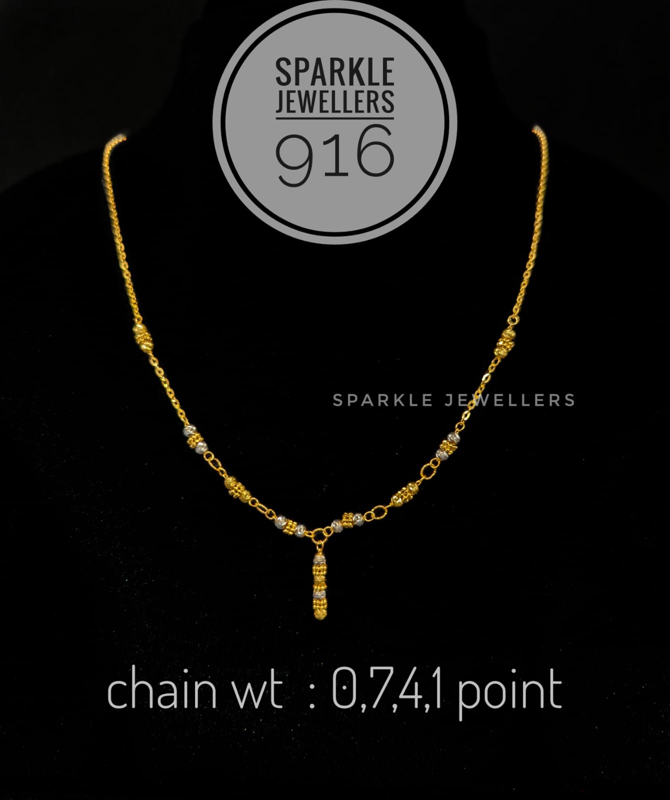 Sparkle:22k Ball Chain | Sparkle Jewellers